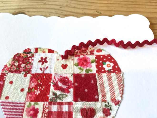 How to make a Patchwork Heart Card Tutorial – Chandeliers and Roses